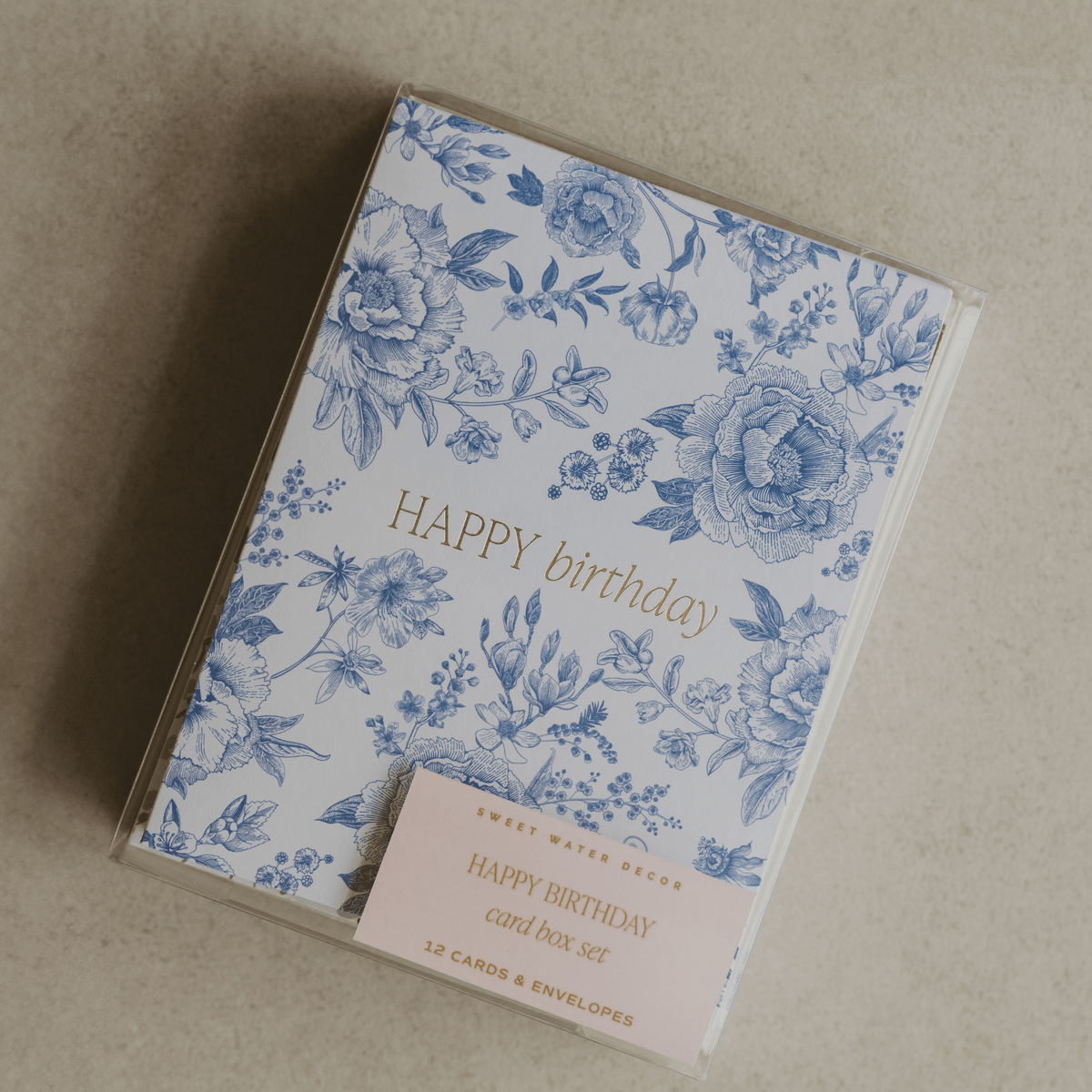 Assorted Happy Birthday Boxed Card Set - Pack of 12 - ONE AFFIRMATION